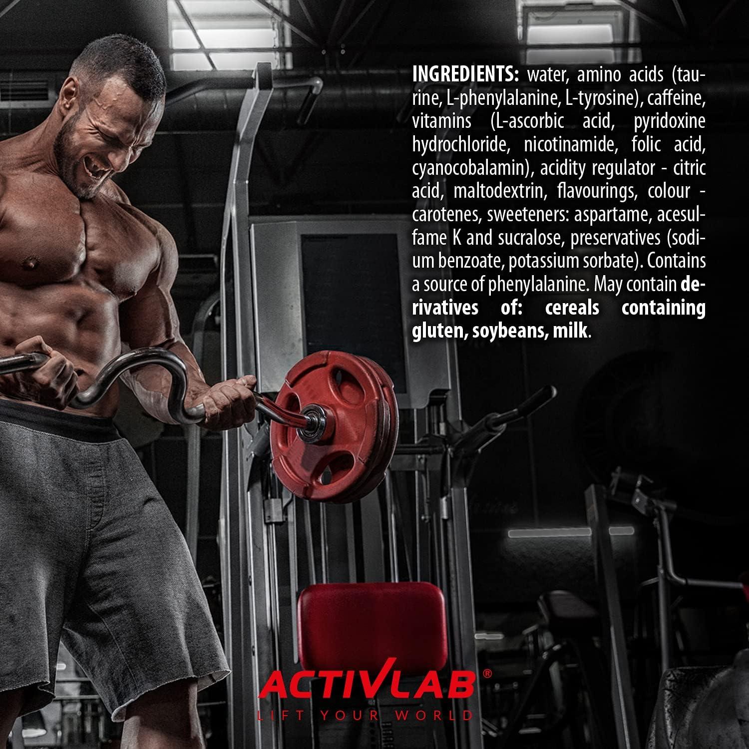 Activlab Energy Shot - Sugar-Free Caffeine Drink with Vitamin C & B ...