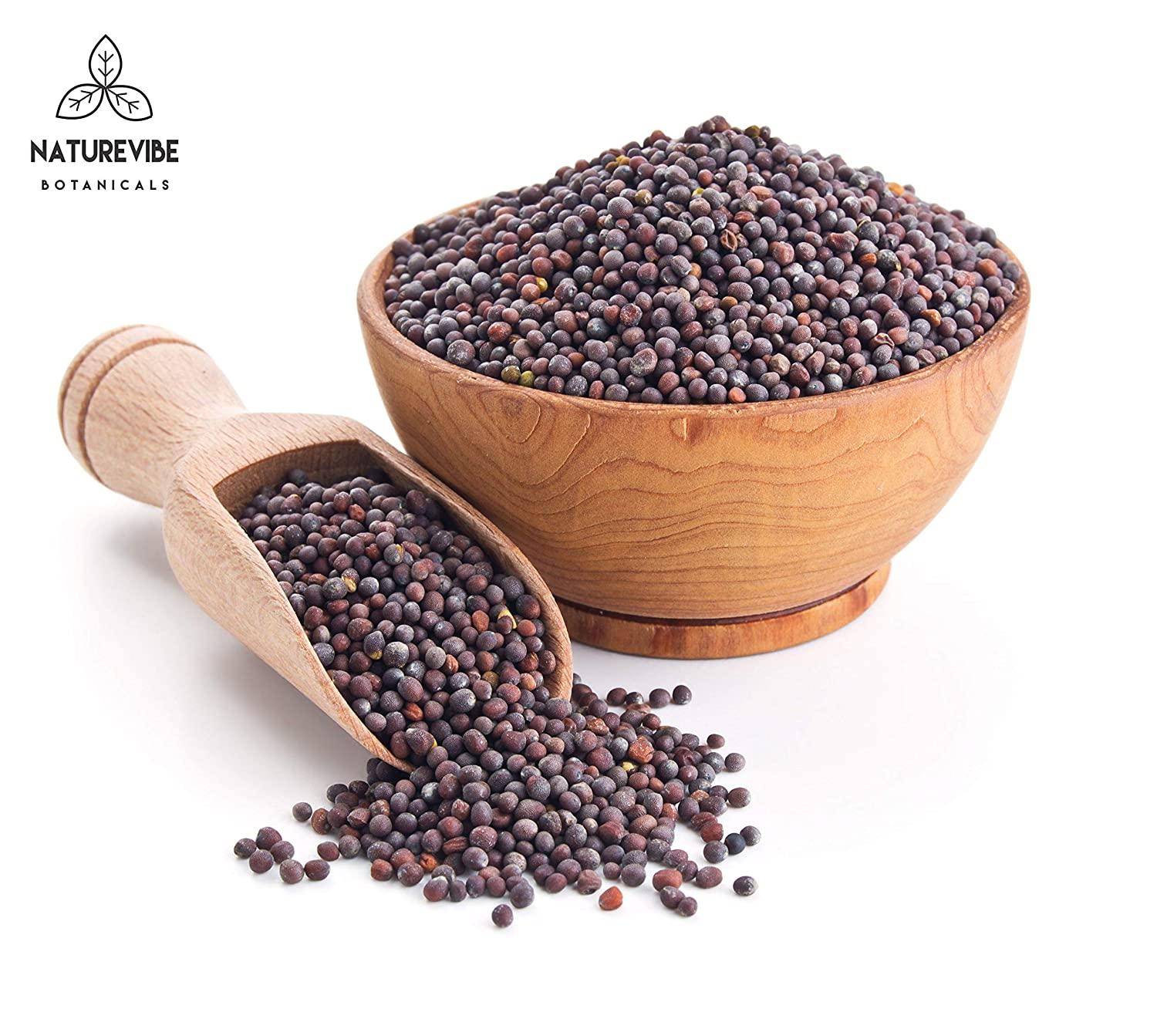 Naturevibe Botanicals Organic Black Mustard Seeds - 1lb (16oz) | Gluten ...