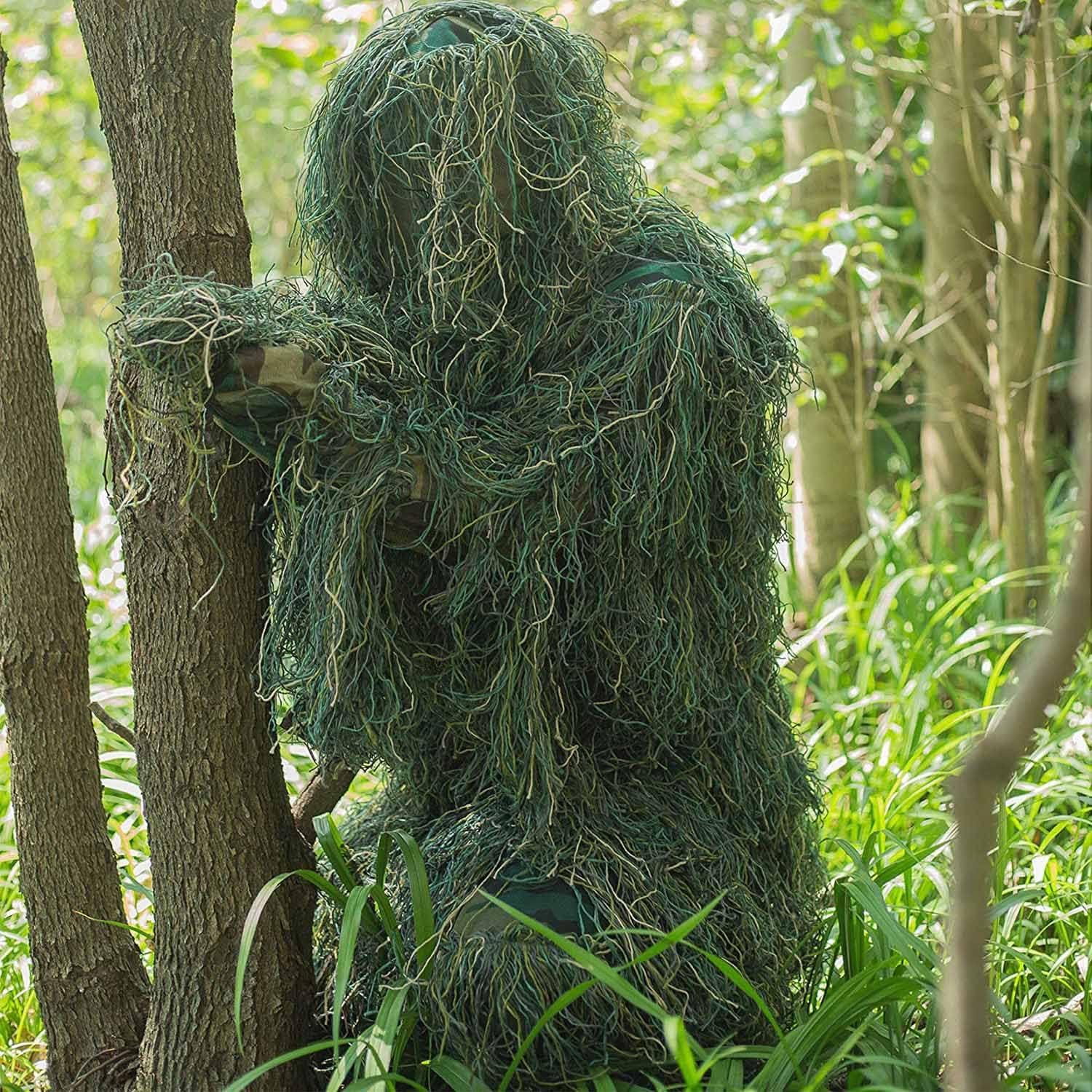 Seeutek 6 in 1 Ghillie Suit - 3D Camo Hunting Apparel for Men - Ideal for Military, Sniper ...