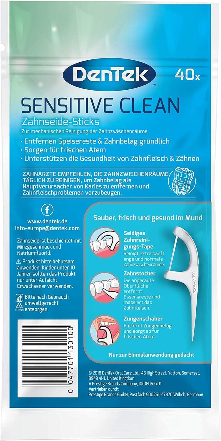 Buy Dentek Complete Clean Dental Floss Sticks - 3 Packs of 40 ...