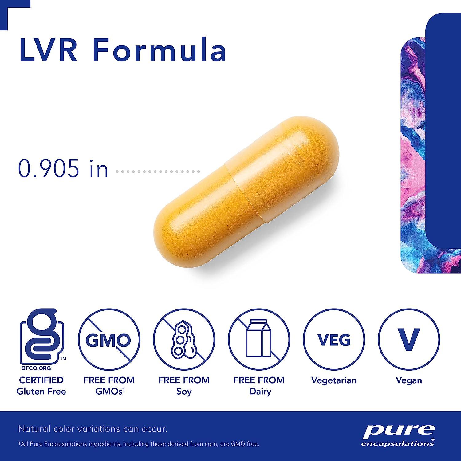 Pure Encapsulations LVR Formula | Hypoallergenic Supplement with ...