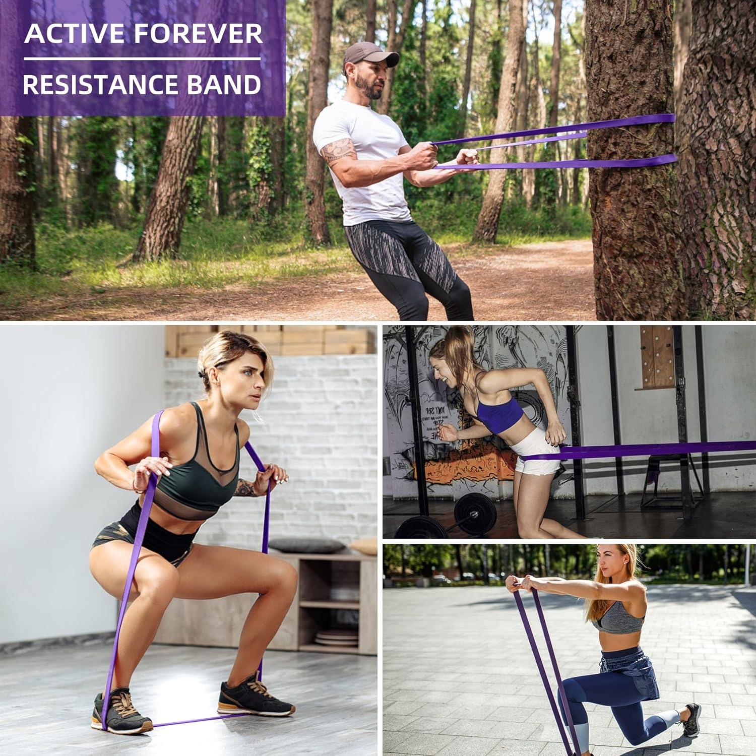 ACTIVE FOREVER 85LBS Resistance Band Pull-Up Assist for Strength & Yoga ...