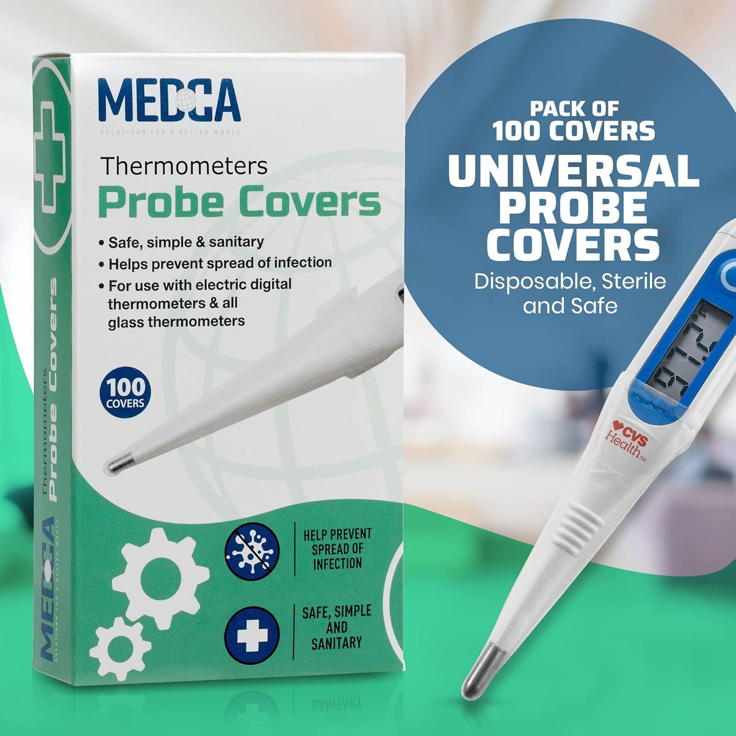 Thermometer Probe Covers - Pack of 100 - Universal Disposable Cover Box ...