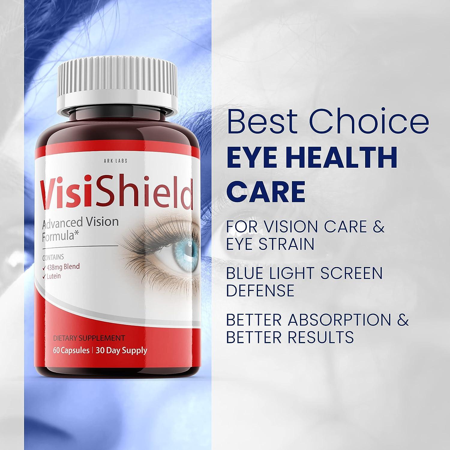 Visishield Advanced Vision Formula Supplement Pills Vitamins (2 Pack ...