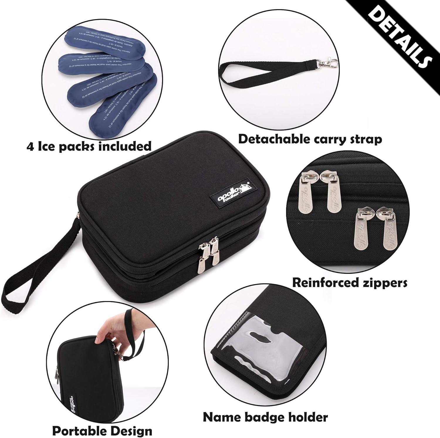 Apollo Walker Insulin Cooler Travel Case - Diabetic Organizer for ...