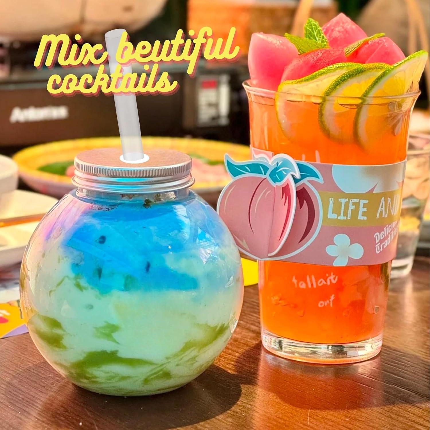 Plastic Fish Bowls for Drinks 500ml Party 6 Pack Small Fish Bowl Cups ...