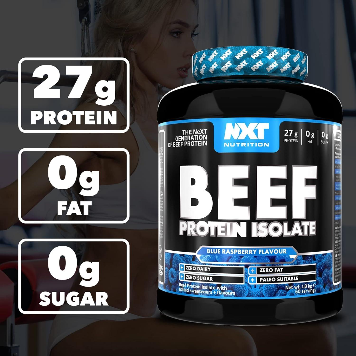 NXT Nutrition Beef Protein Isolate Powder - High Natural Amino Acids ...