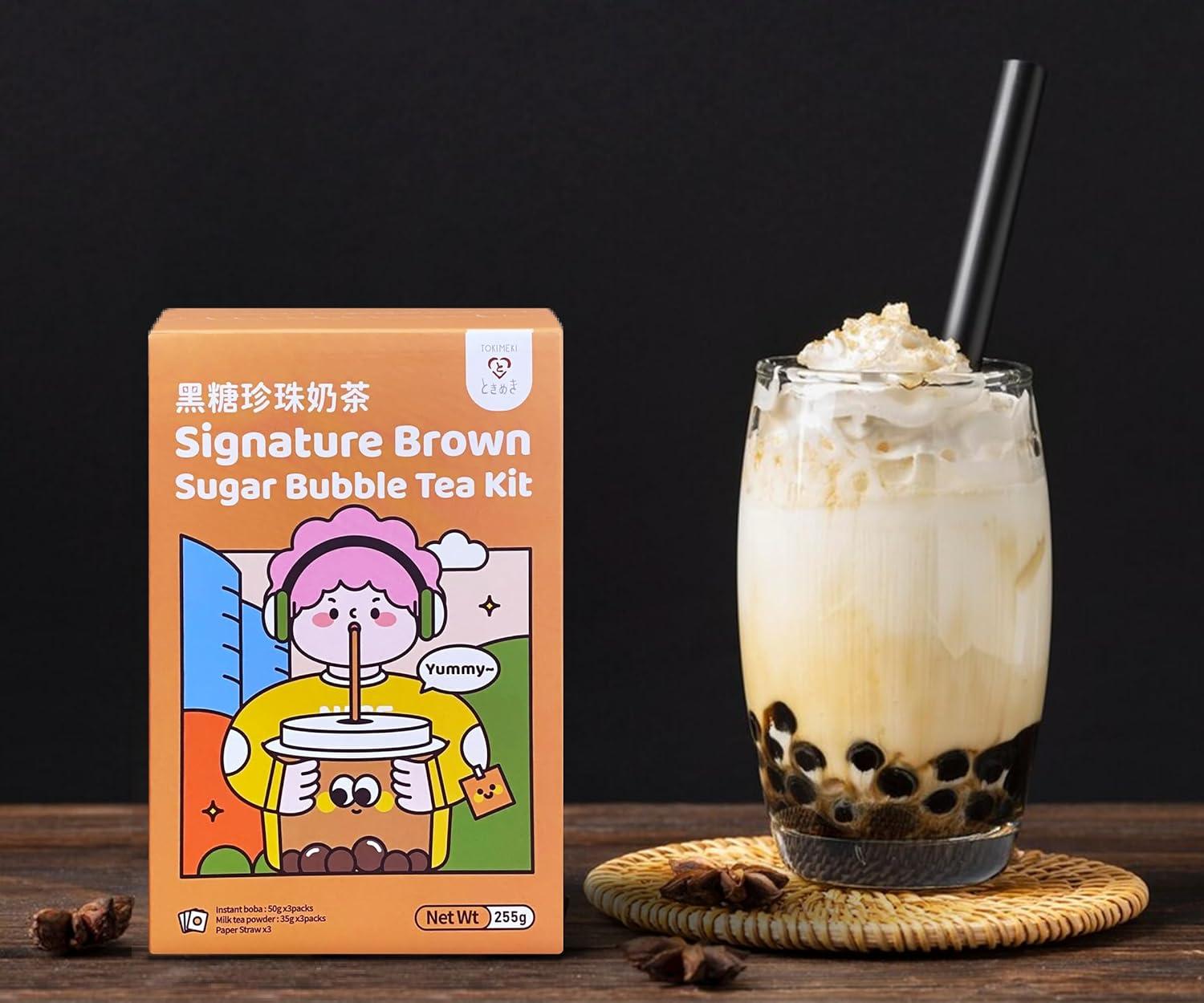 Tokimeki Signature Brown Sugar Bubble Tea Kit 255g - Authentic Bubble ...