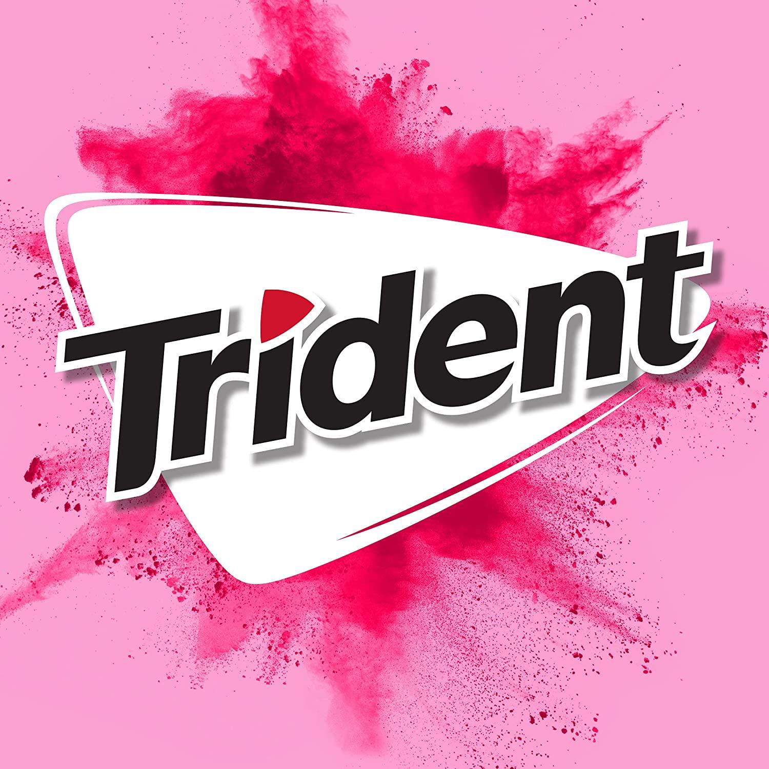 Trident Bubblegum Sugar Free Gum 12 Packs of 14 Pieces (168 Total ...