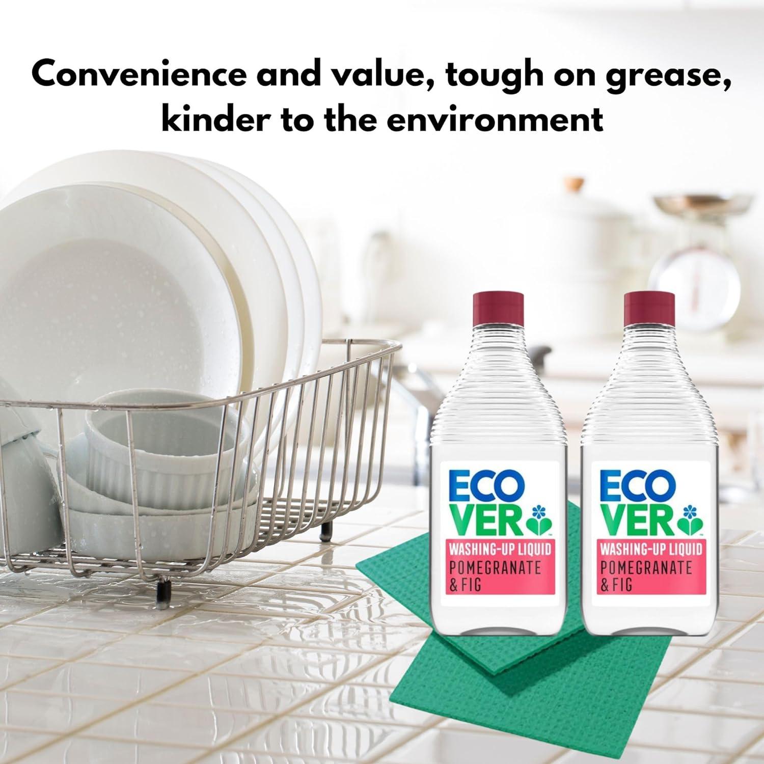 Eco Washing up Liquid Bundle: Ecover Pomegranate & Fig 450ml (x2 ...