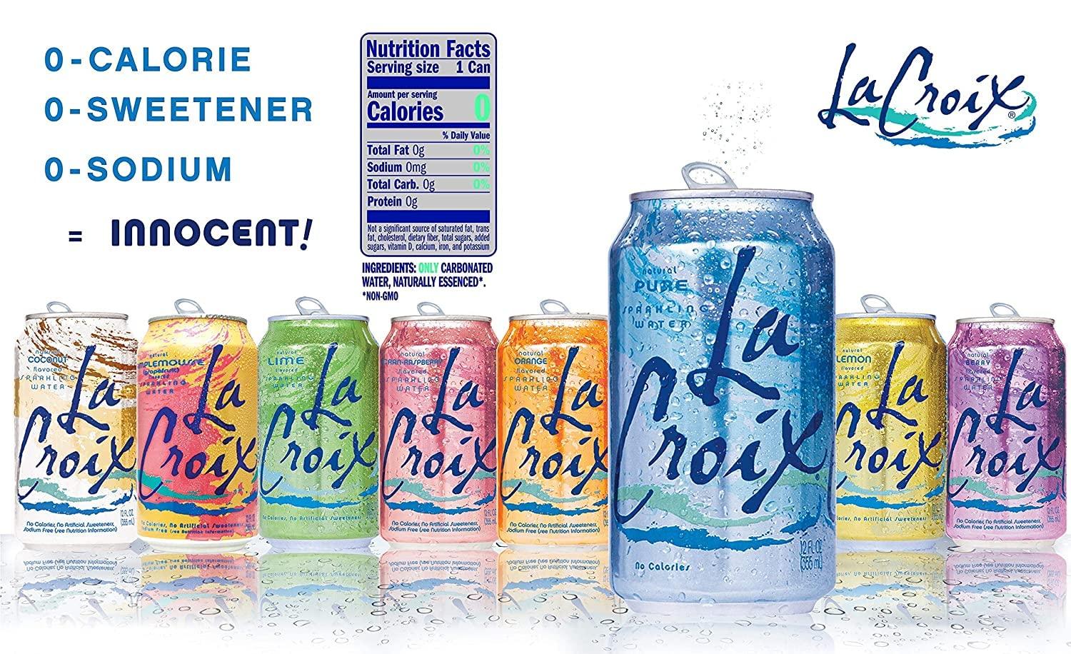 La Croix Sparkling Water Variety Pack - 18 Pack 12 Fl Oz Cans, San Francisco Box | Buy Now with ...