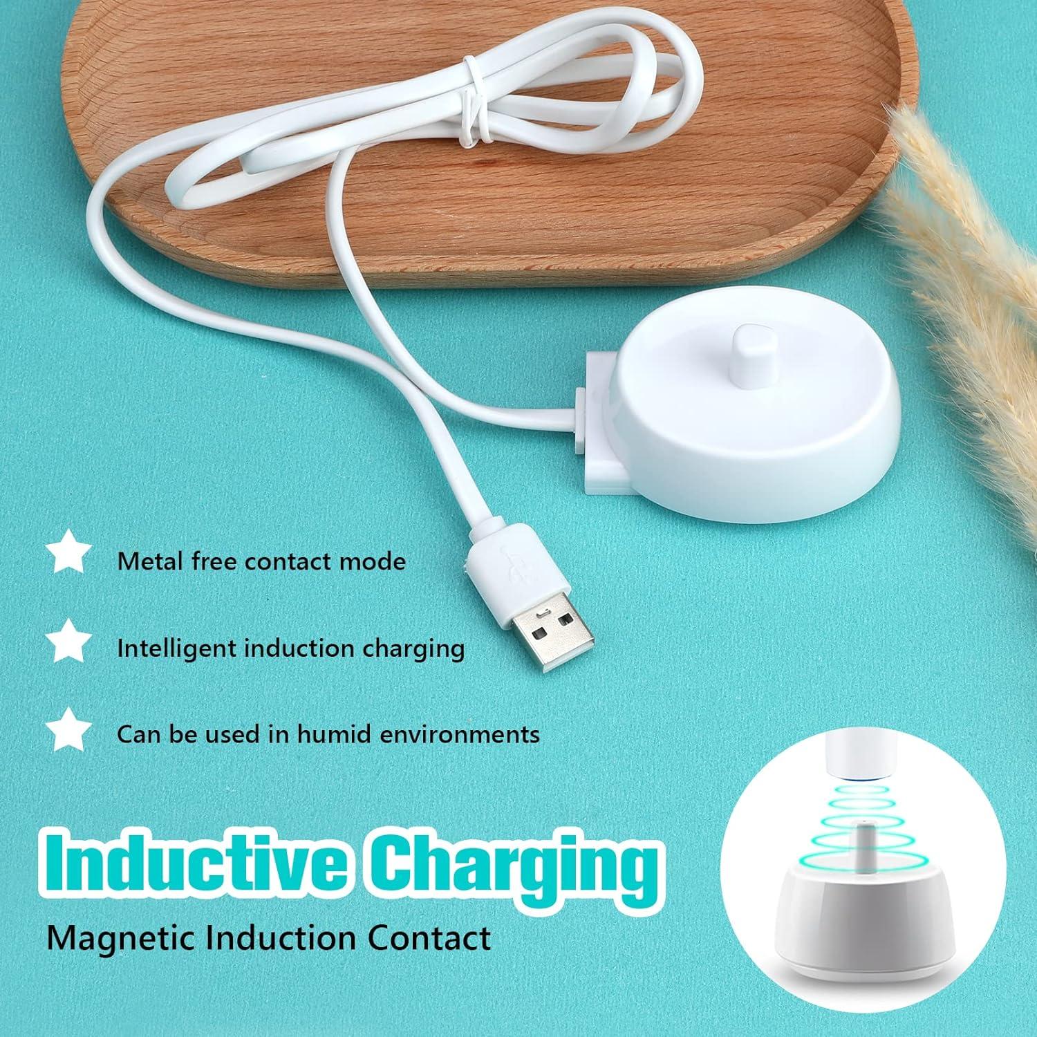 Universal USB Electric Toothbrush Charger - Compatible with Braun O-ral ...