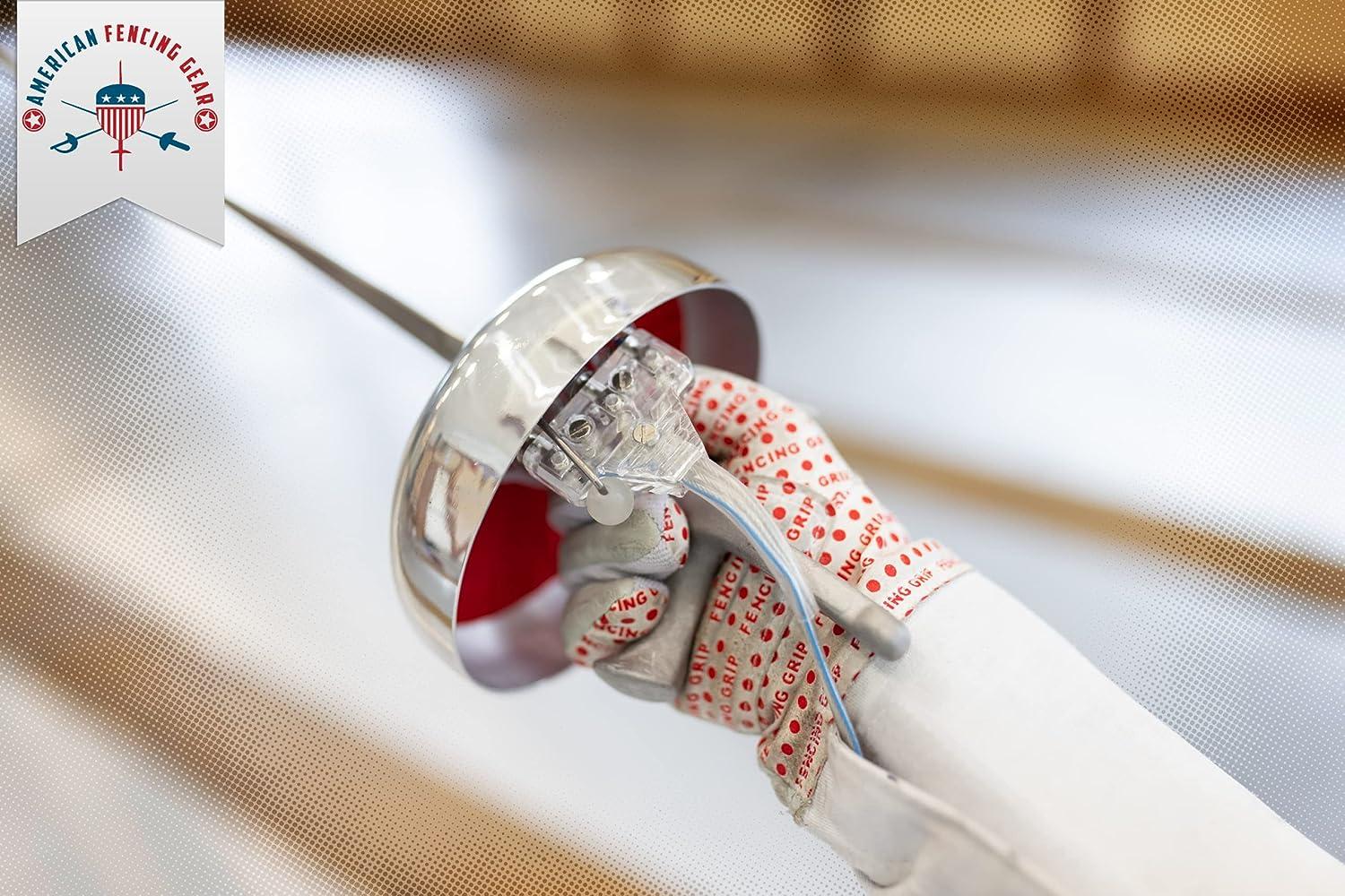 Set of 2 Epee Body Cords for Fencing Sport - Clear Ends with Clear Wire ...