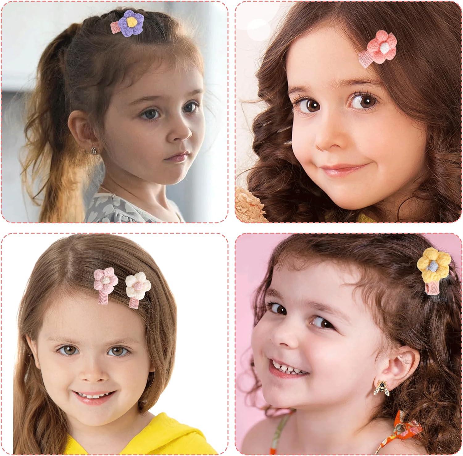 12PCS Flower Baby Hair Clips - Cute Accessories for Baby Girl | Perfect ...