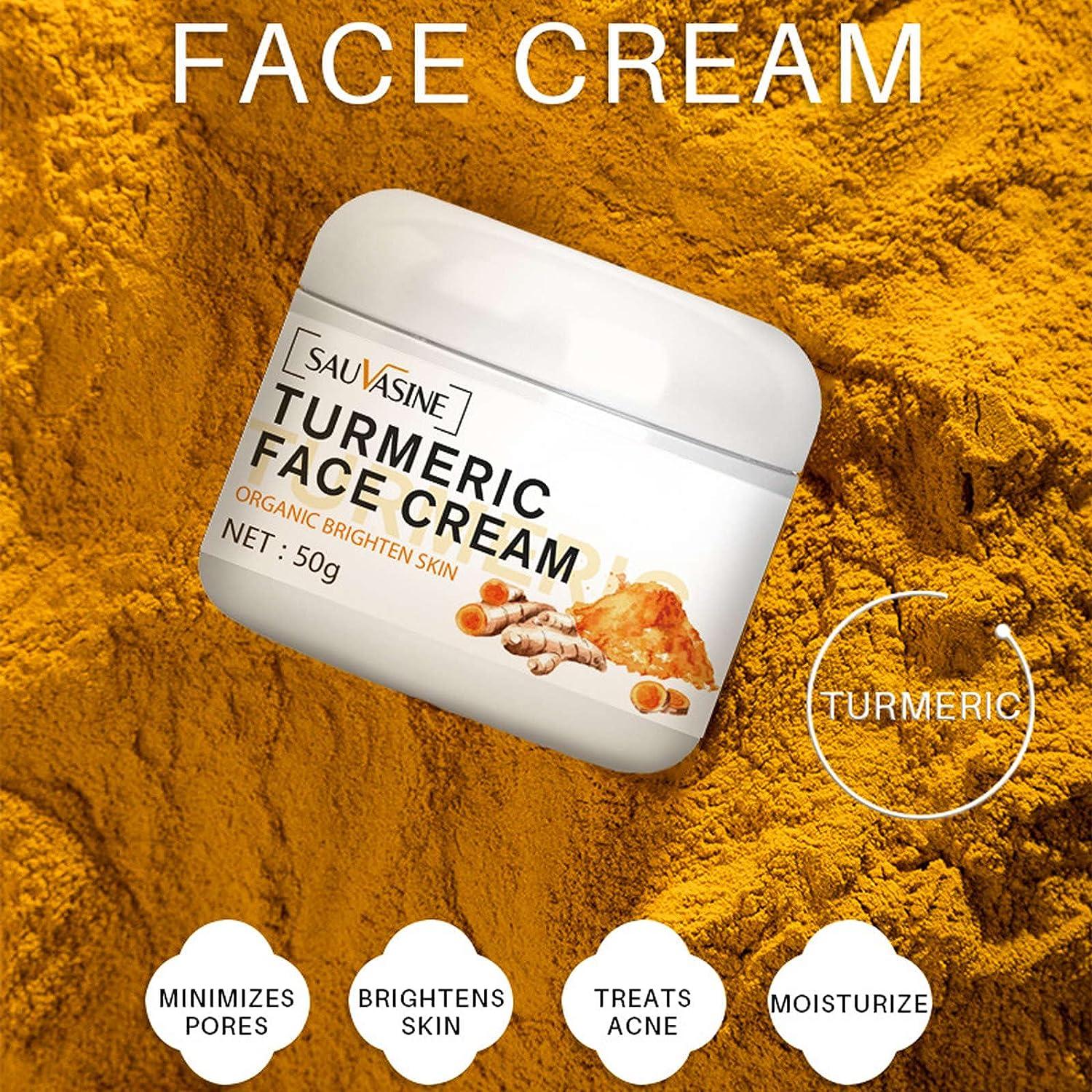 Organic Turmeric Face Cream for Brightening Skin | Dark Spot Remover ...