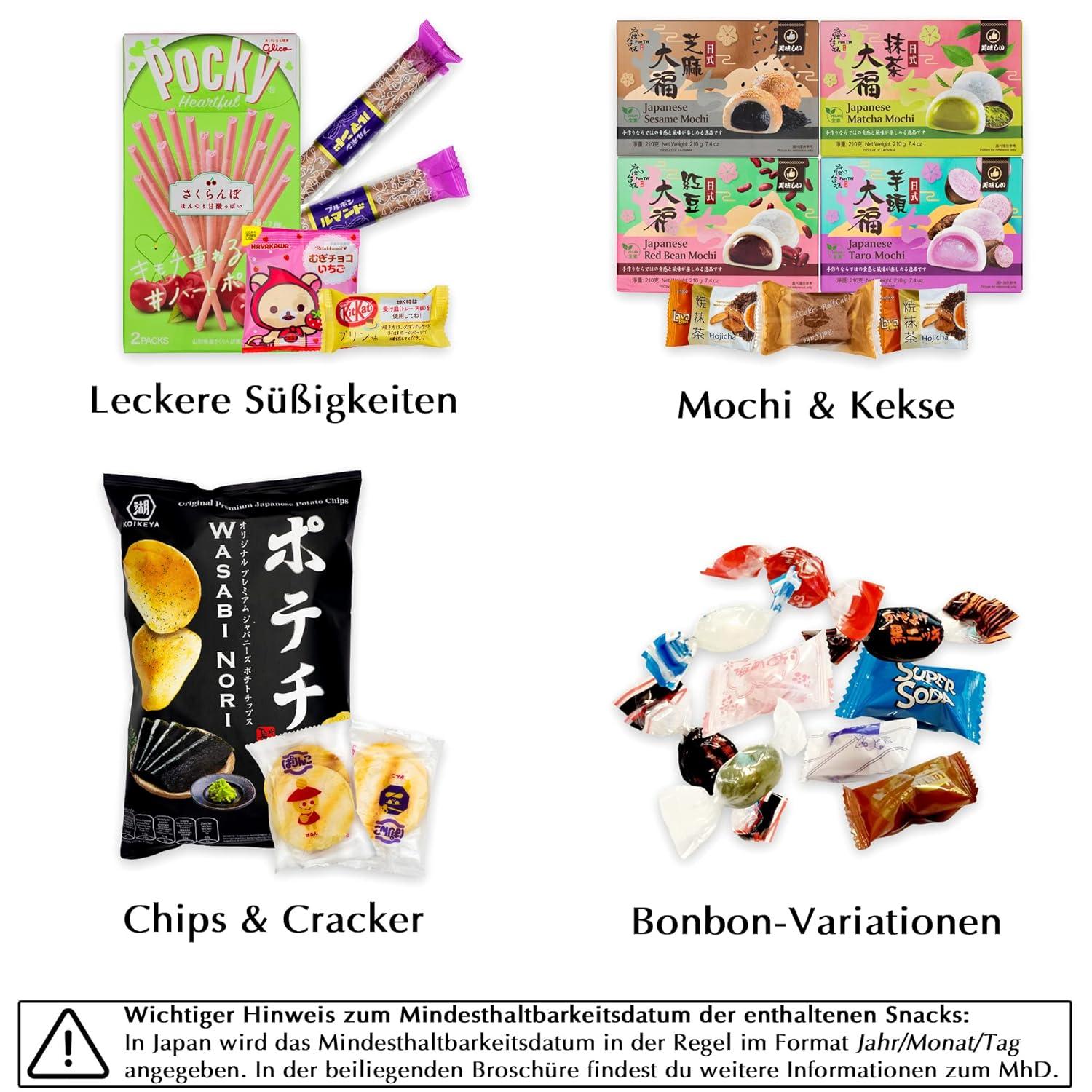 Getdigital Oyatsu Japan Box - 24 Premium Japanese Snacks & Sweets ...