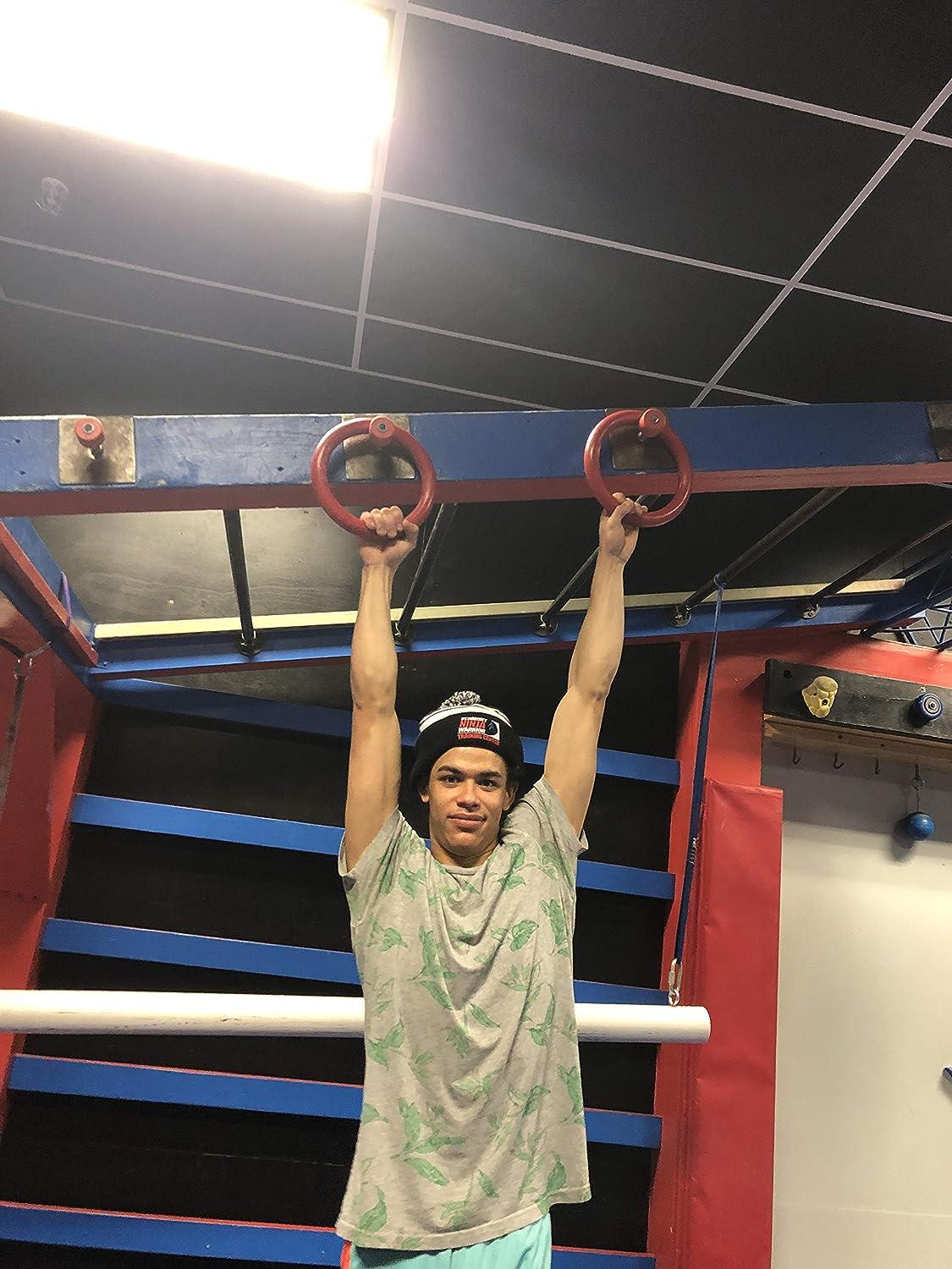 AP Plus Ninja Warrior Rings - Set of 2 Large Red for Traverse ...