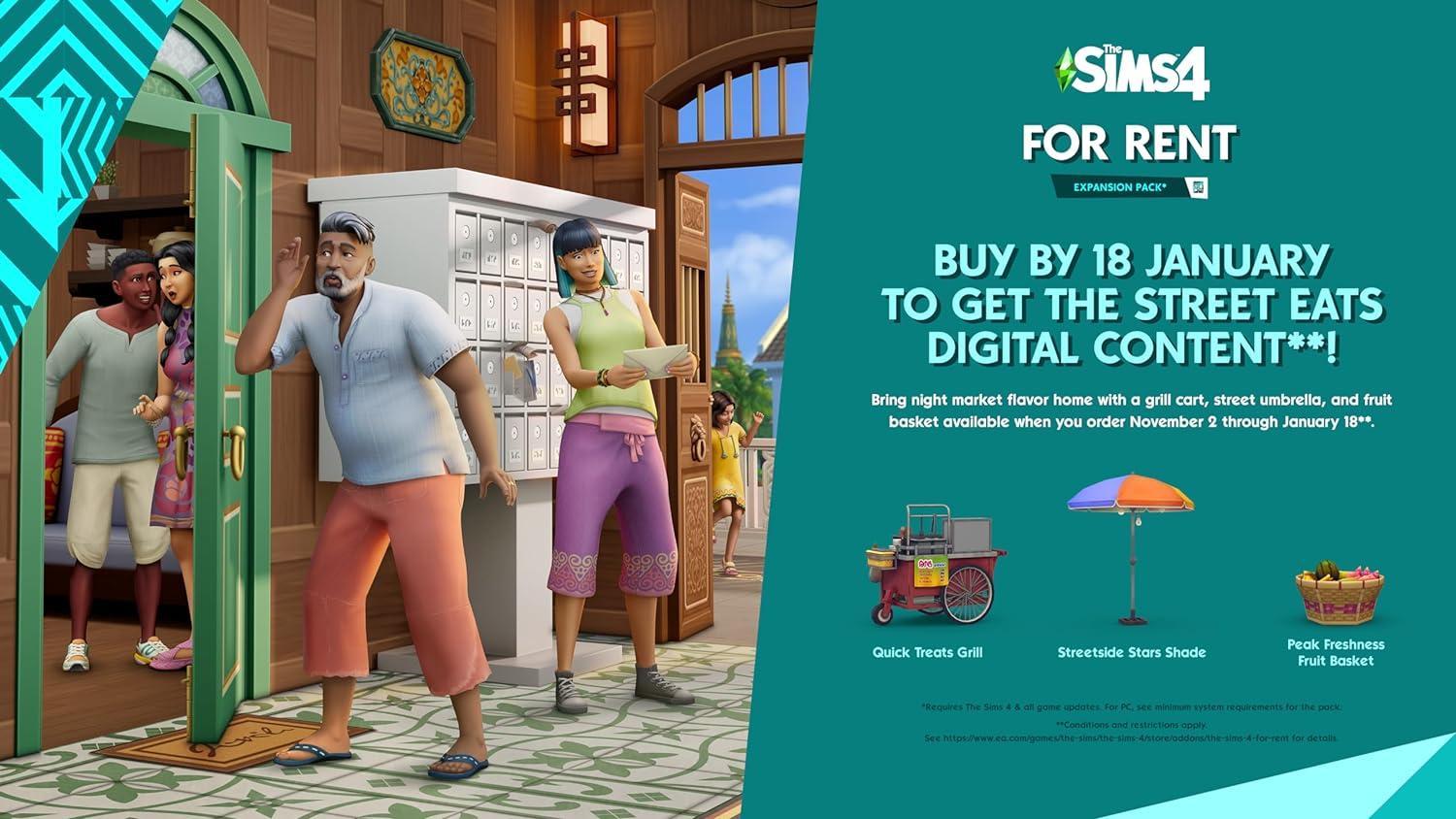 The Sims 4 For Rent (EP15) PCWin | Code In A box | VideoGame | English ...