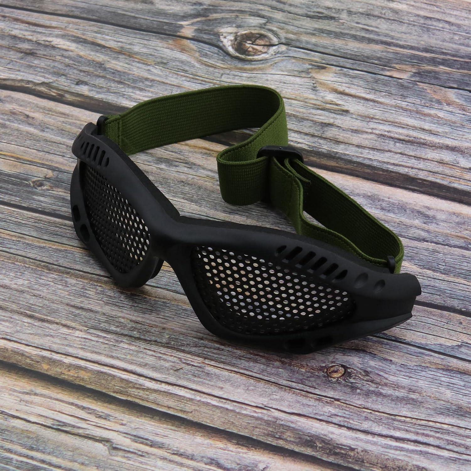 Buy Tactical Military Camouflage Protective Metal Mesh Goggles ...