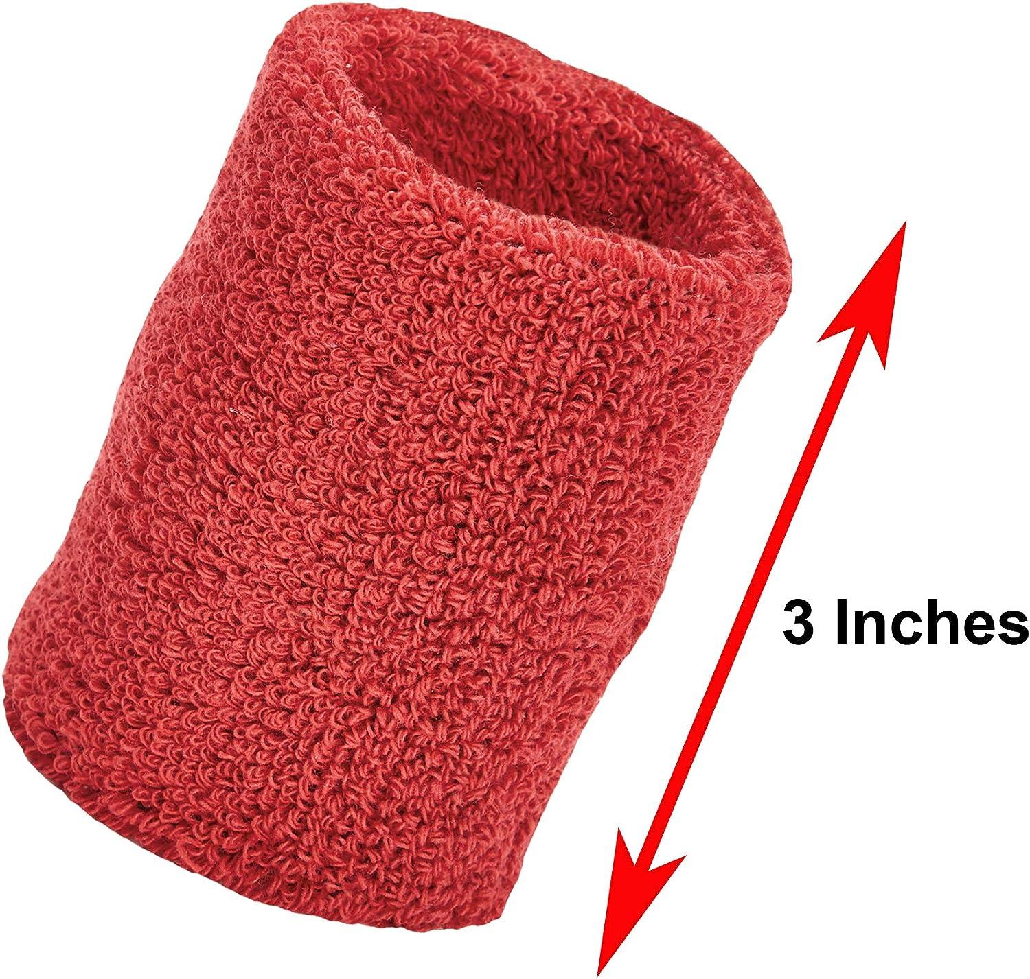 Unique Sports Athletic Performance Team Pack - 24 Red Wristbands (12 ...