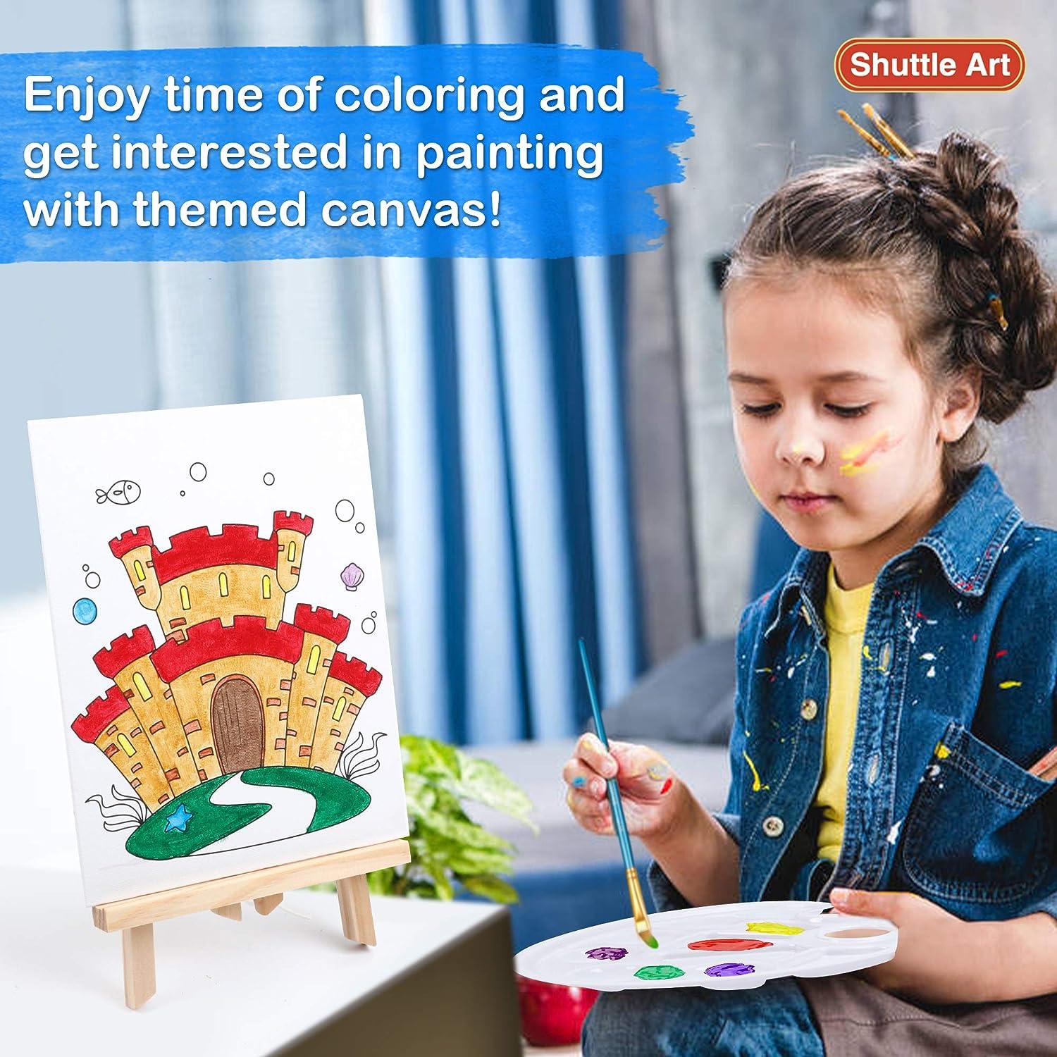 69 Pack Kids Paint Set with 30 Colors Acrylic Paint and Accessories ...