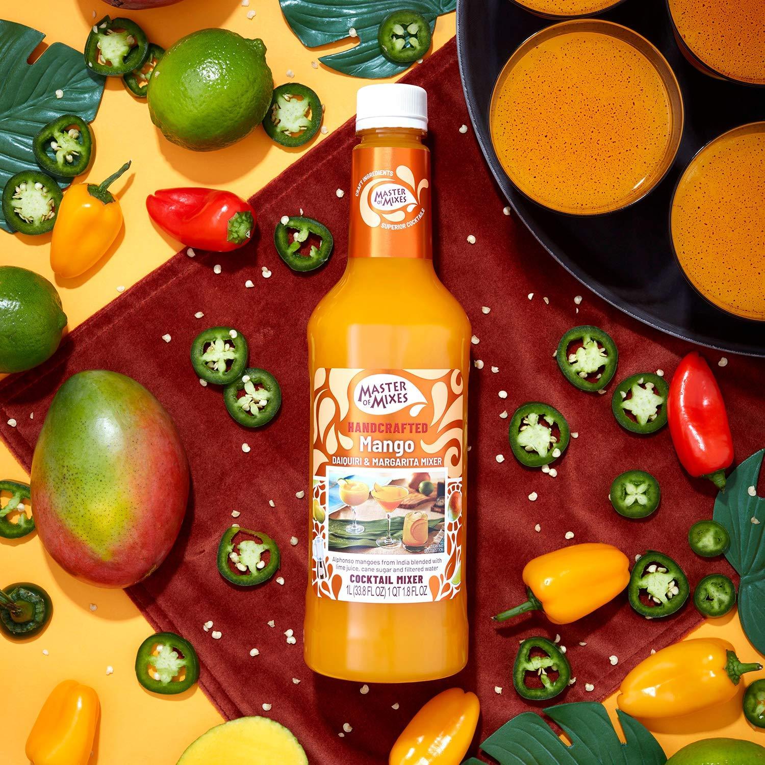 Master of Mixes Mango Daiquiri/Margarita Drink Mix - 3 Pack, 1 Liter ...