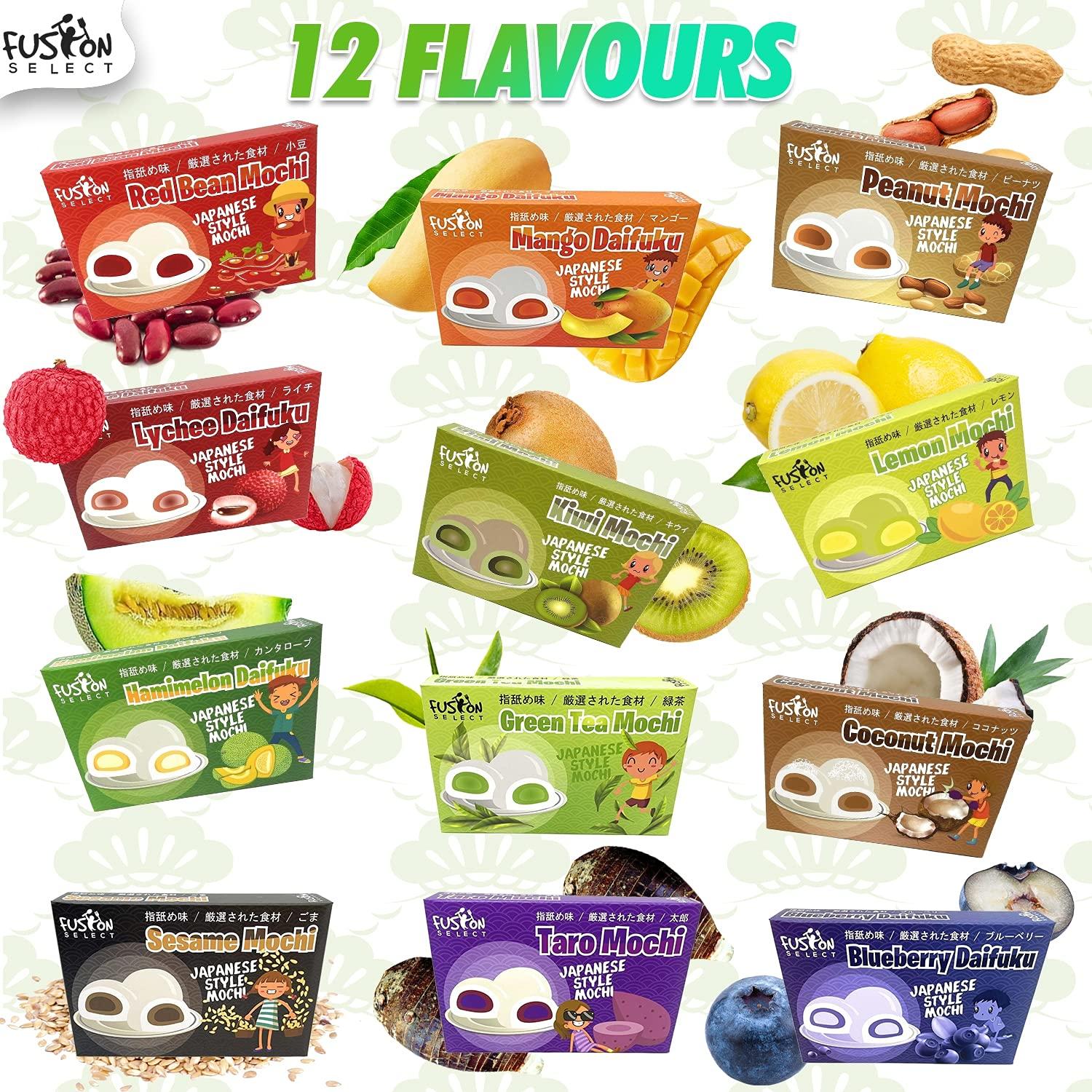 Fusion Select Mochi Daifuku Snacks - Coconut Flavored Japanese Rice ...
