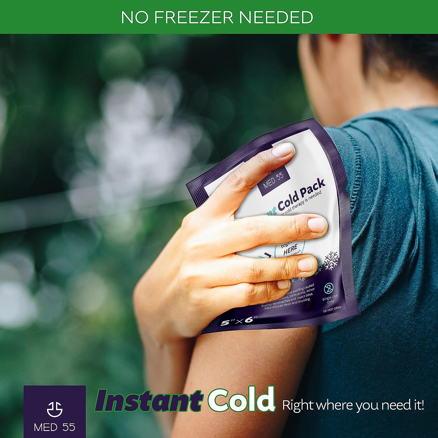 Disposable Cold Packs (6 Count) - Instant Ice Pack for Injuries, Pain ...