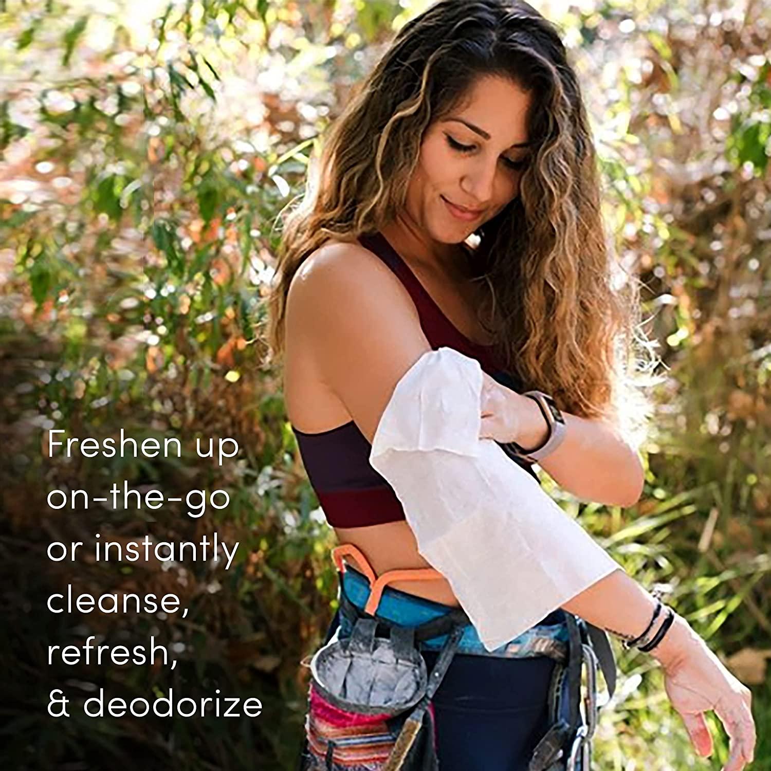 YUNI Beauty Natural Body Wipes - Cucumber Rose Scented Individually ...