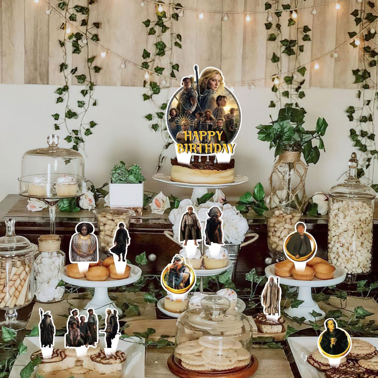 37PCS The Lord of the Rings Cake Decoration The Lord of the Rings Cake ...