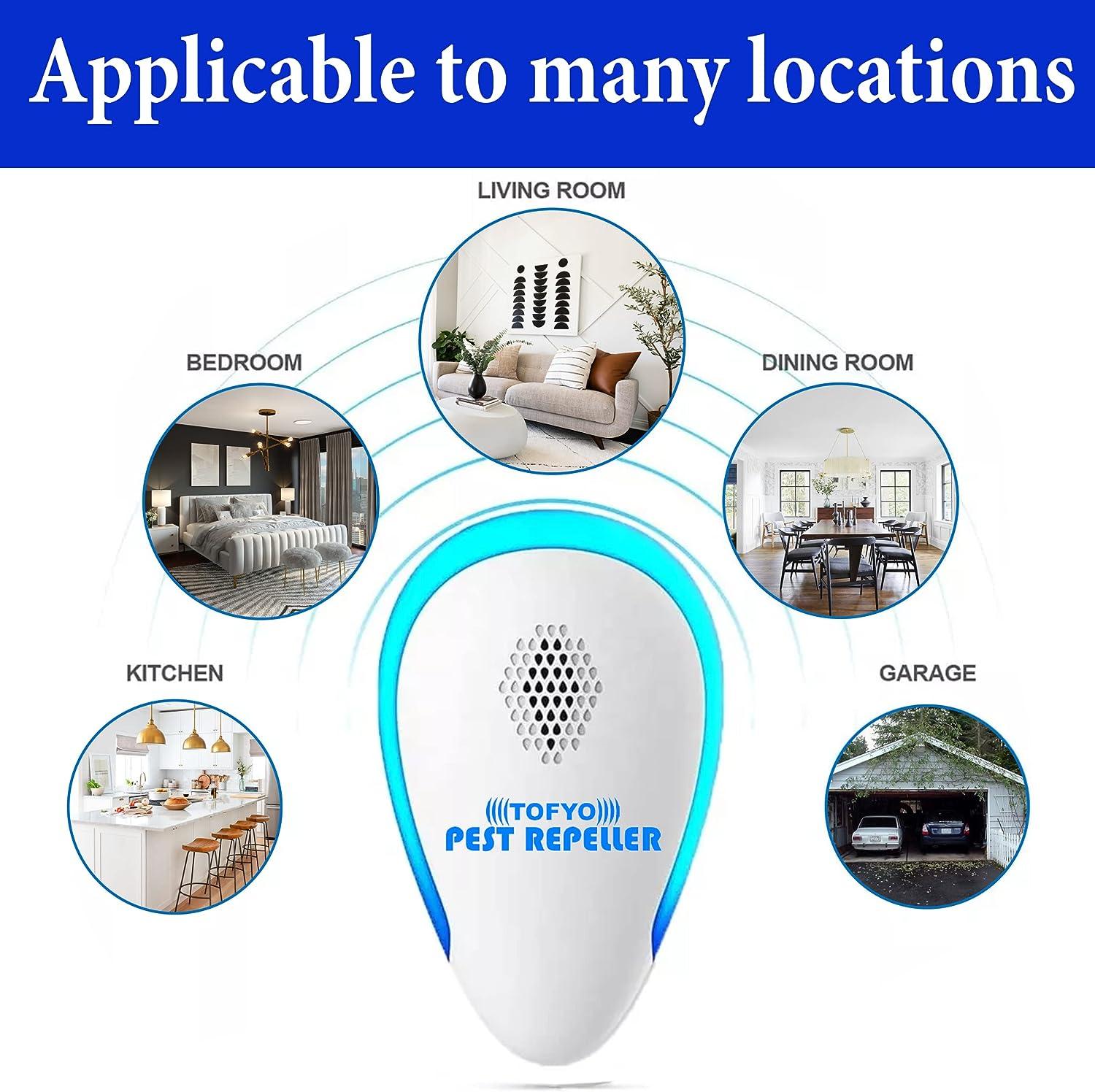 7 Pack Ultrasonic Pest Repeller Indoor - Dual Chip System for Humans ...