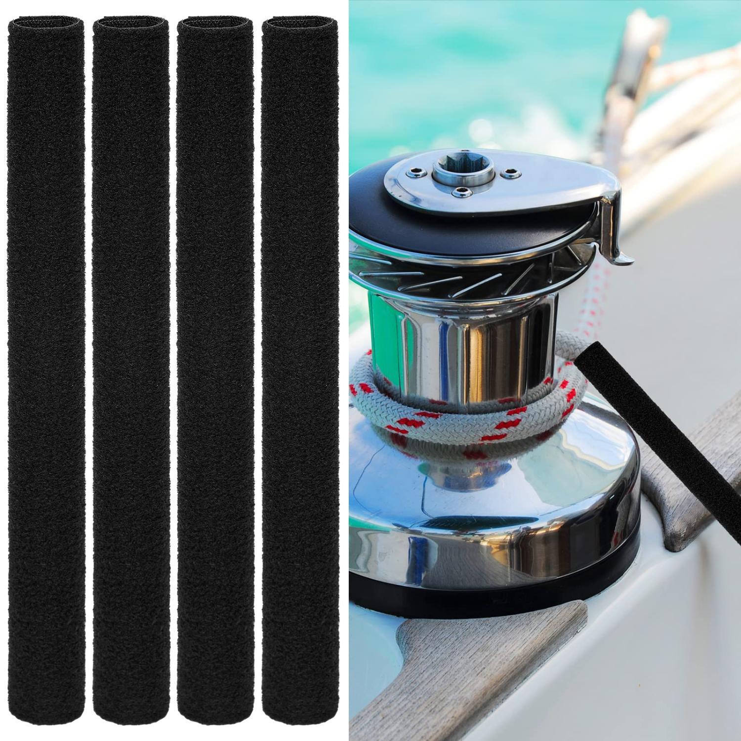 Removable Dock Line Chafe Guard - 14 Inches Length - Black Rope Chafe ...