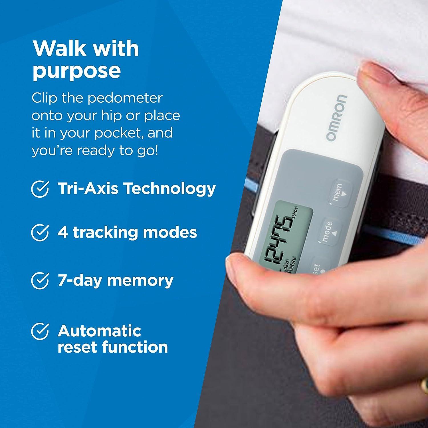 Omron Alvita Pedometer - White HJ-320 - Step & Activity Tracker | Buy ...