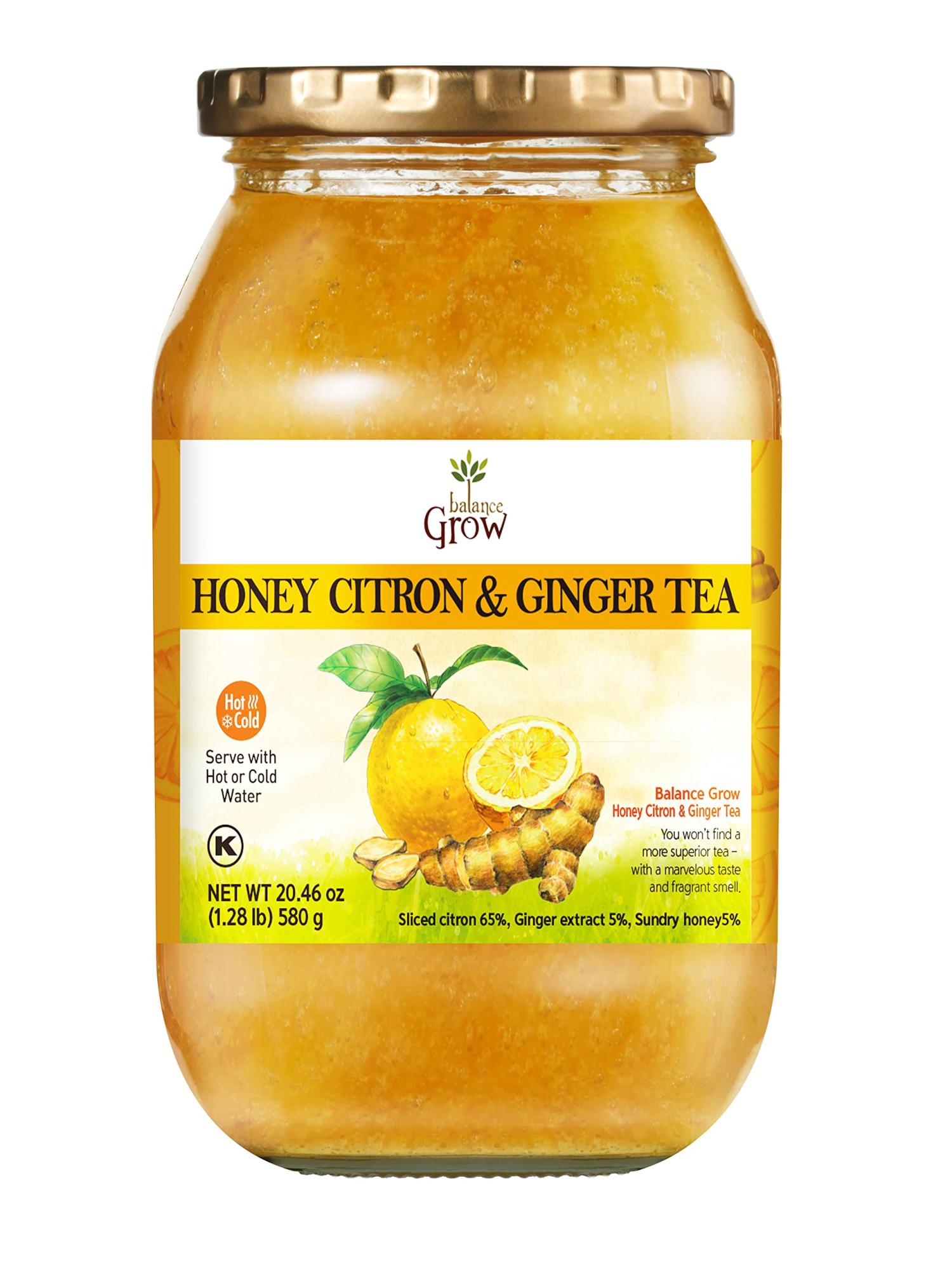 Balance Grow Honey Citron & Ginger Tea 20.46 oz (1.28 lbs) - Immune ...