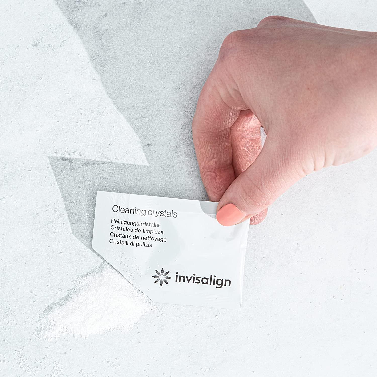 Invisalign Cleaning Crystals for Clear Aligners and Retainers, (50 Packets)