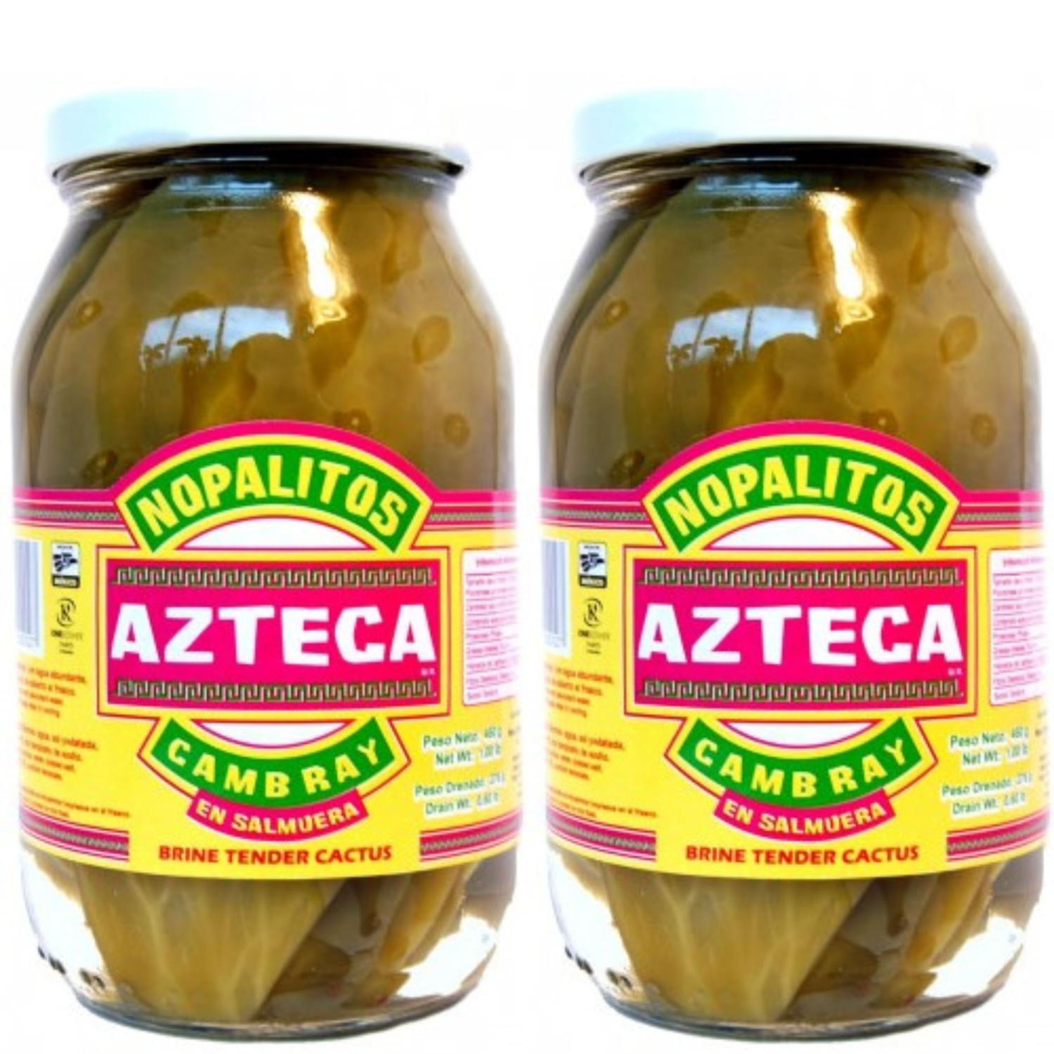 Azteca Cactus Leaves Whole Cambray 460g Pack of 2 - Prickly Pear Cactus ...
