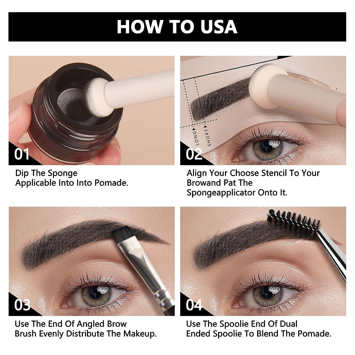 soft angled eyebrow stencil