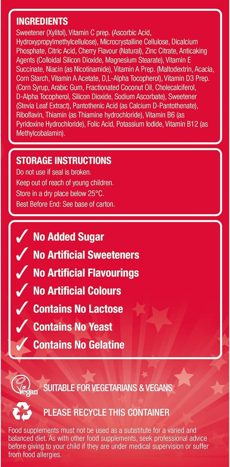 Natures Aid Super Stars Kids Multivitamin & Minerals 60 Chewable ...