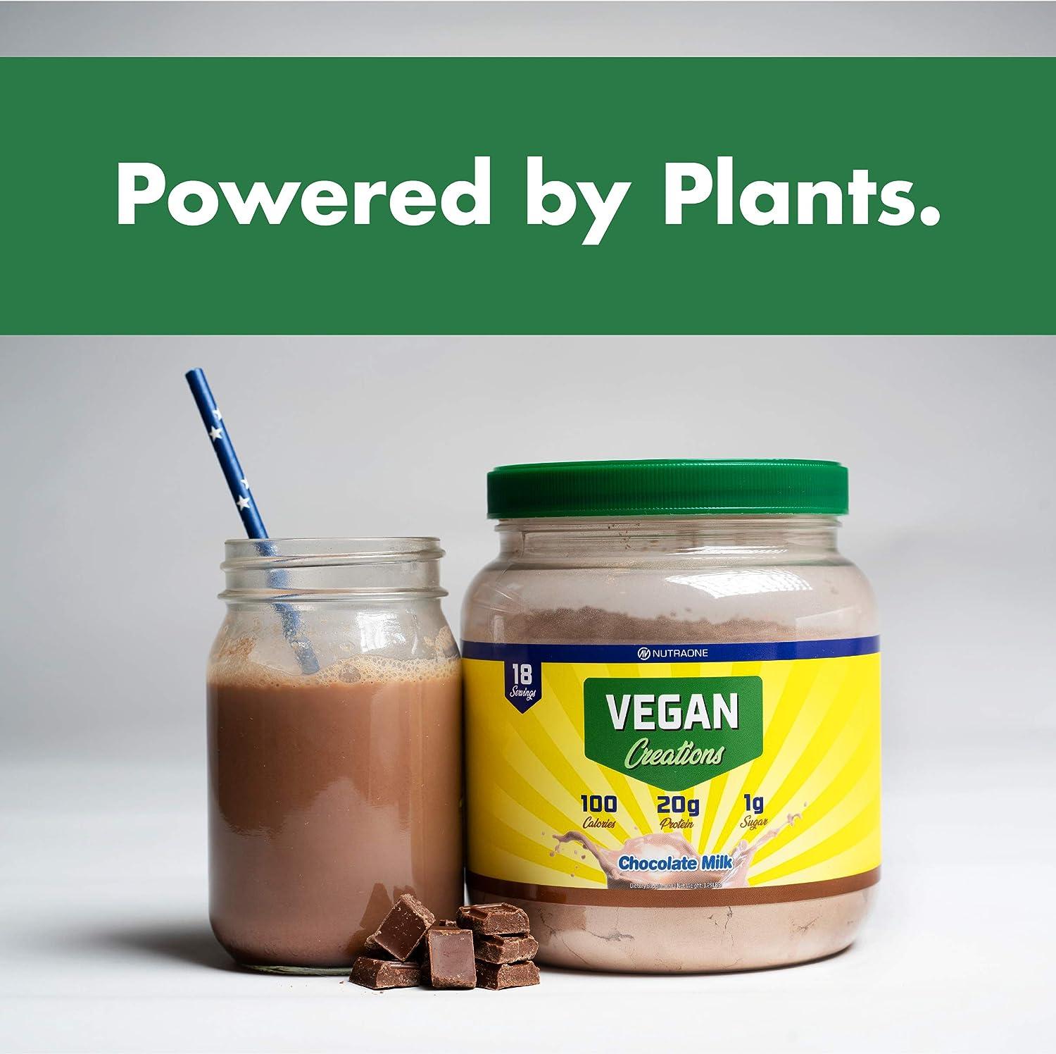 NutraOne Vegan Creations Plant Based Protein Powder - Cookie Butter ...