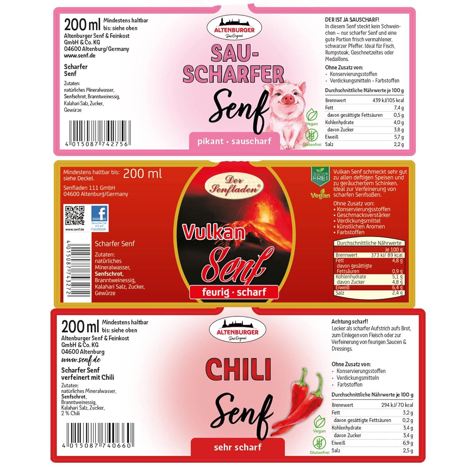 Buy Mustard Gift Set - Hot Box | Premium Set of 3 Mustards for Gourmet ...