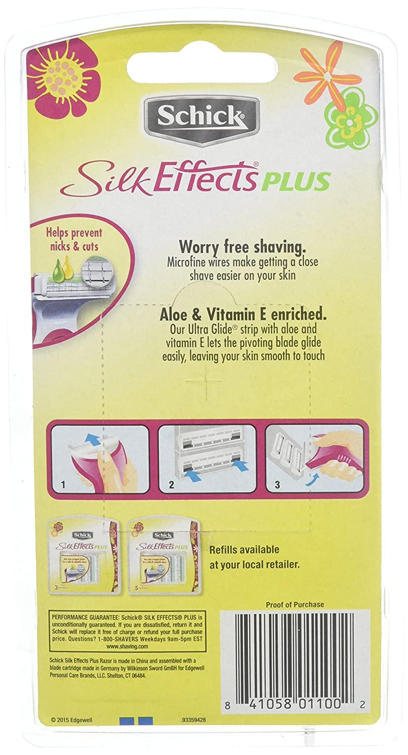 Schick Silk Effects Plus Razor - Smooth Shaving Experience | 1 Razor ...