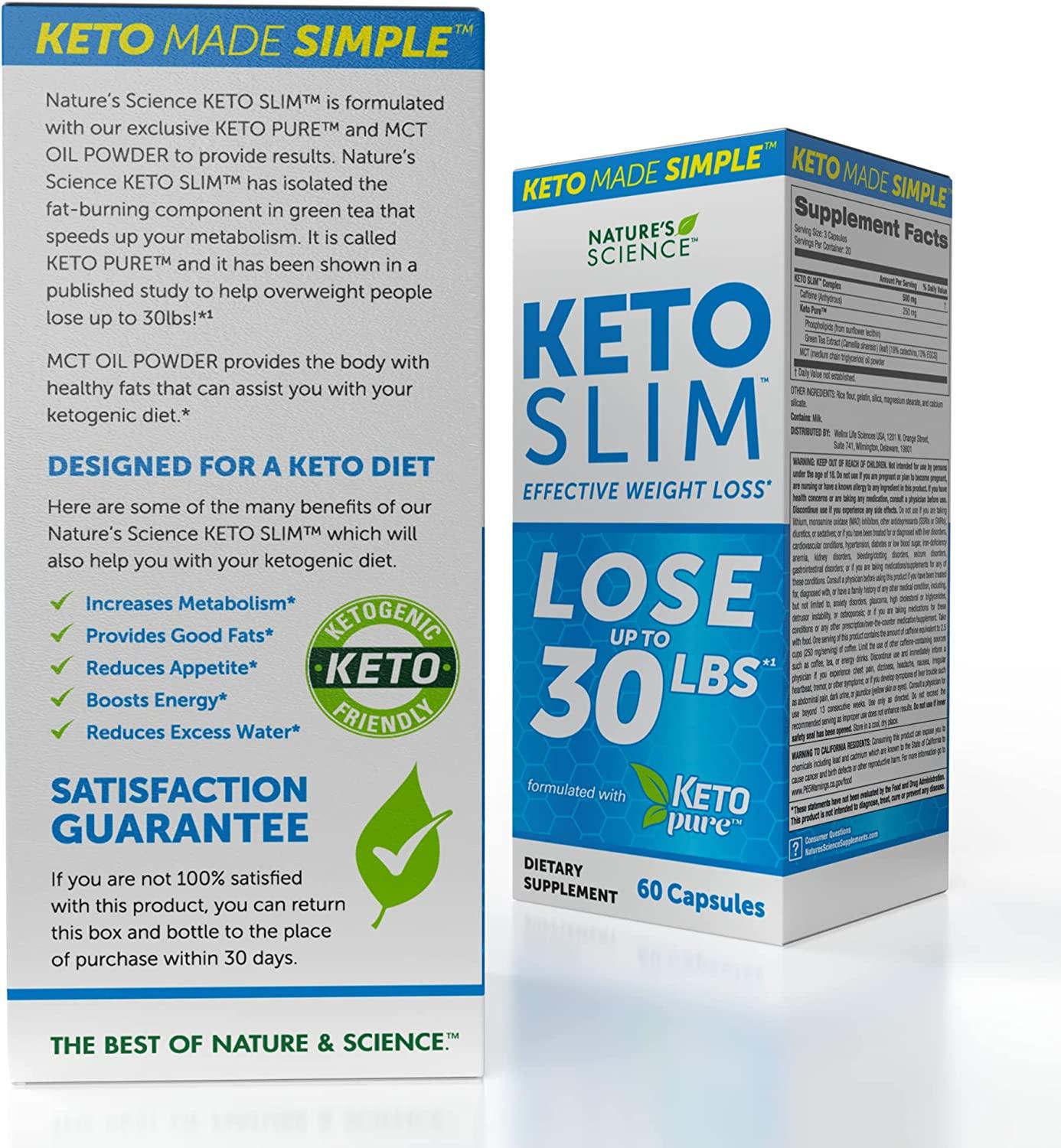 Nature's Science Keto Slim 60ct - Natural Weight Loss Support | Buy Now ...