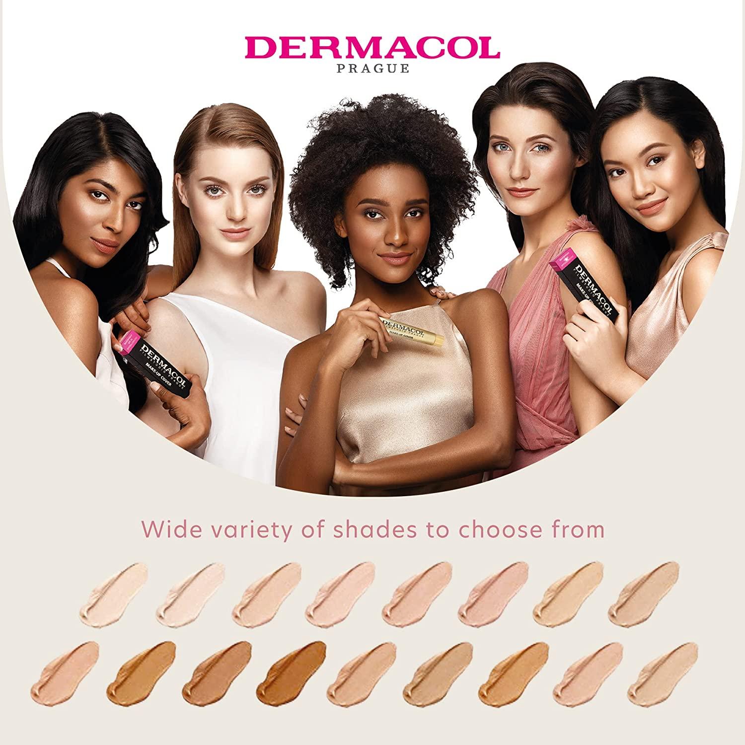 Dermacol Full Coverage Matte Foundation with SPF 30 - Waterproof, Long ...