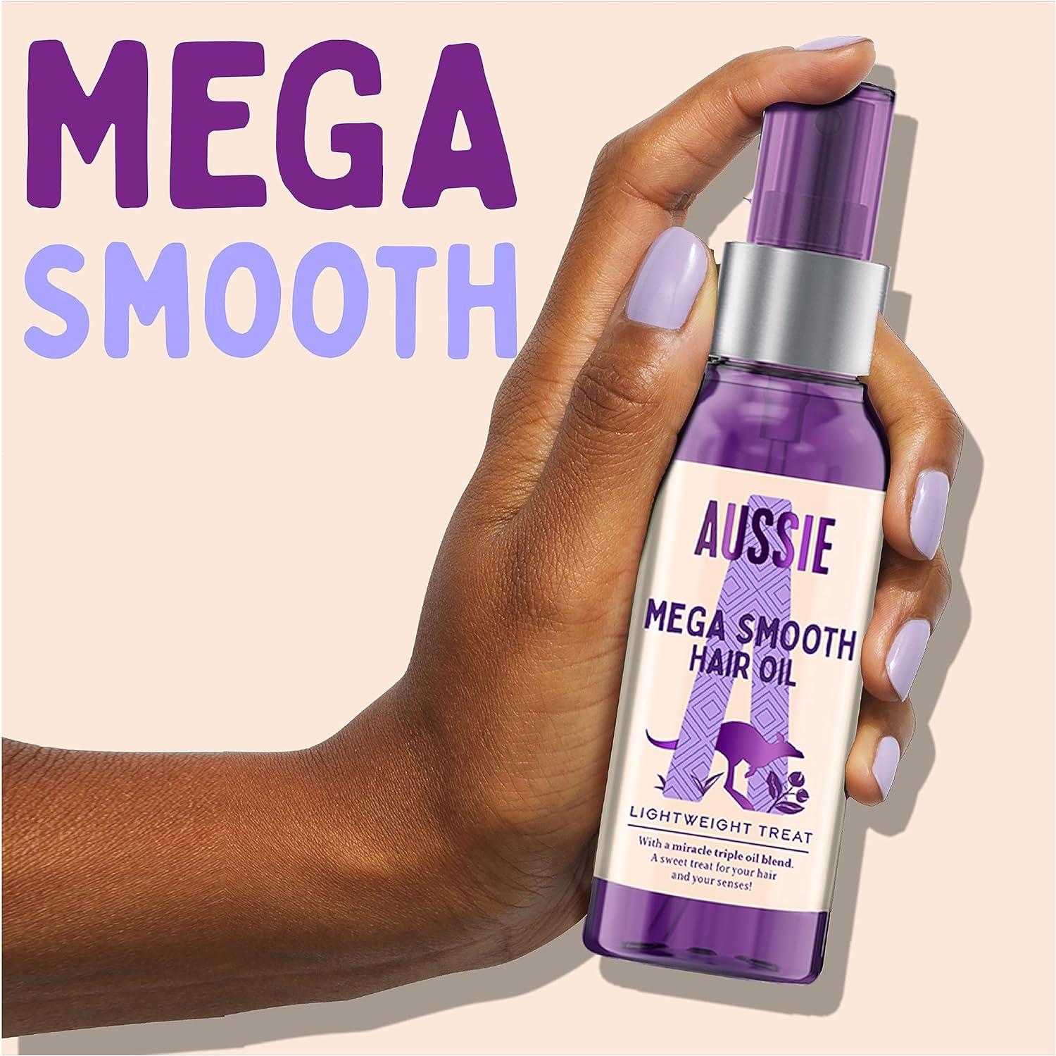 Aussie Smooth Hair Oil - 3 Miracle Blend for Frizzy Hair 100ml | Buy ...