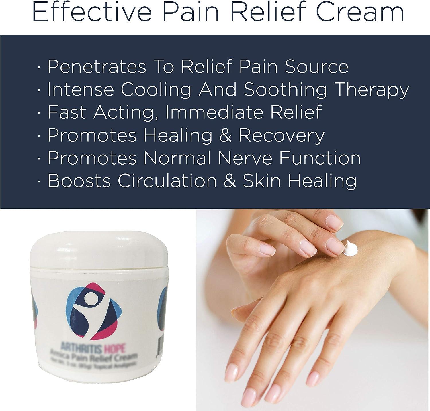 ArthritisHope Pain Relief Cream with Arnica & 8 Natural Ingredients ...