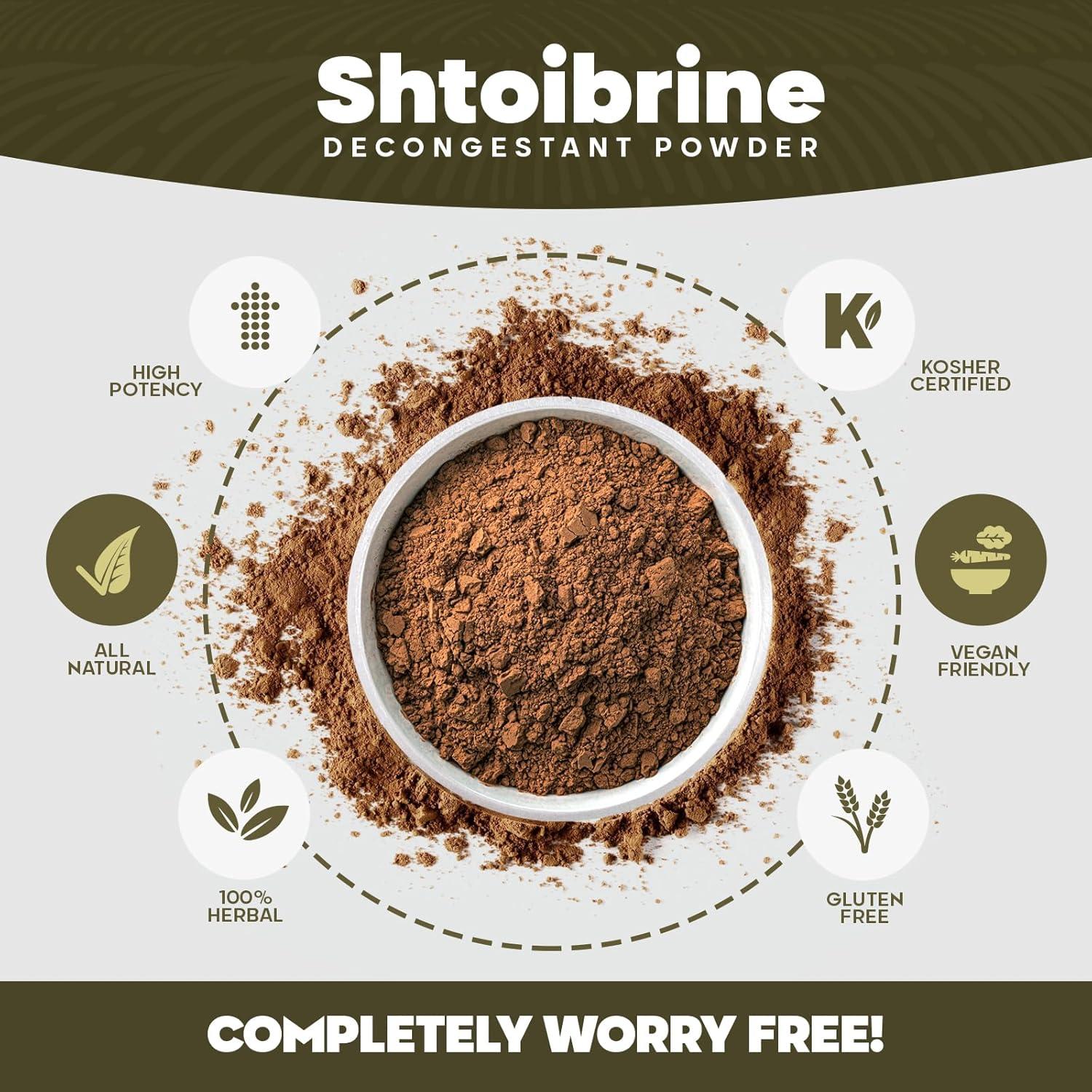 Novii Shtoibrine Decongestant Powder | 100% Natural Herbal Remedy for ...