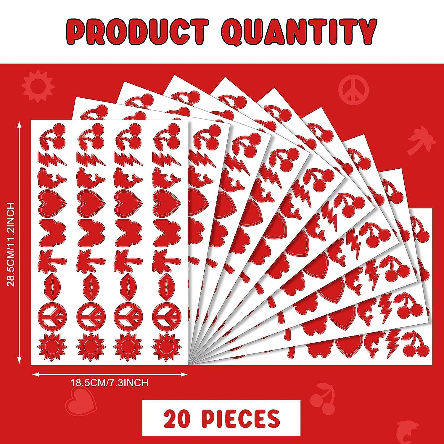 720 Perforated Body Stickers: Self-Adhesive Tanning Stickers in 9 ...