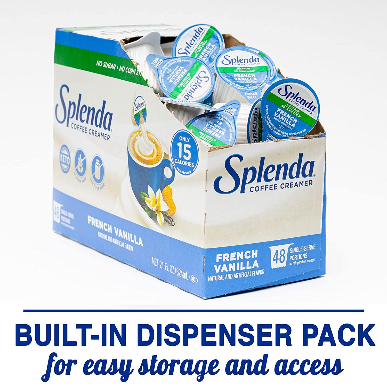 SPLENDA French Vanilla Coffee Creamer Cups - 48 Count | Sugar-Free ...