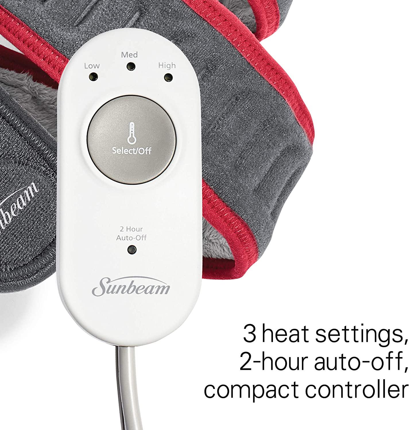 Sunbeam Flexfit Heating Pad Wrap for Pain Relief | Customizable Heat ...
