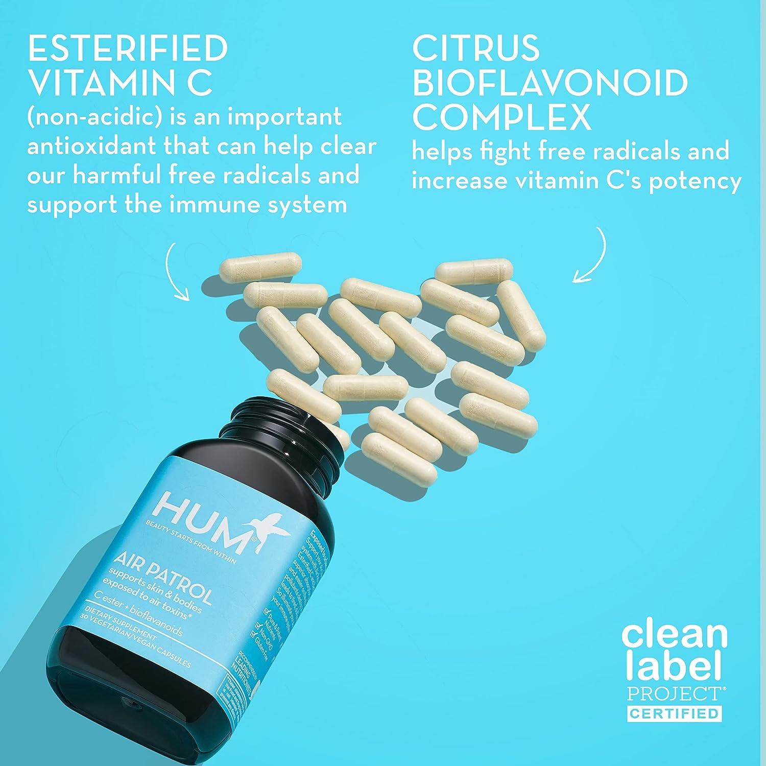 HUM Air Patrol Immune Supplement - Vitamin C & Citrus Bioflavonoids ...